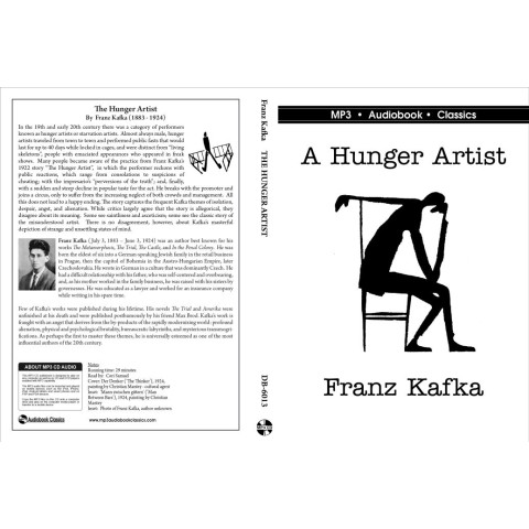 A Hunger Artist MP3 CD Audiobook in DVD case