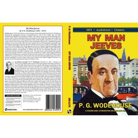 My Man Jeeves by P. G. Wodehouse MP3 CD Audiobook in DVD case